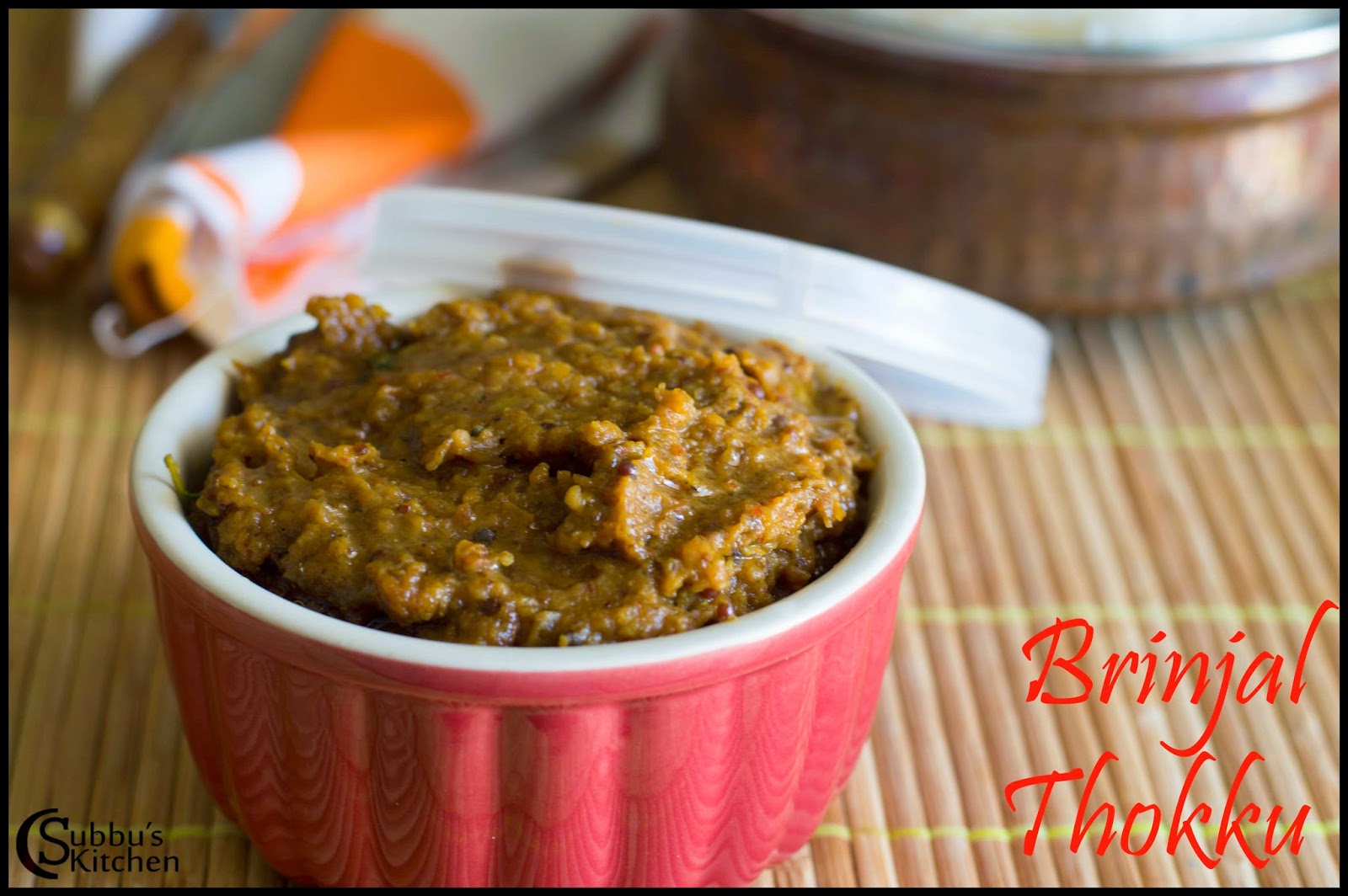 Kathirikkai Thokku Recipe | Brinjal Thokku Recipe - Subbus Kitchen