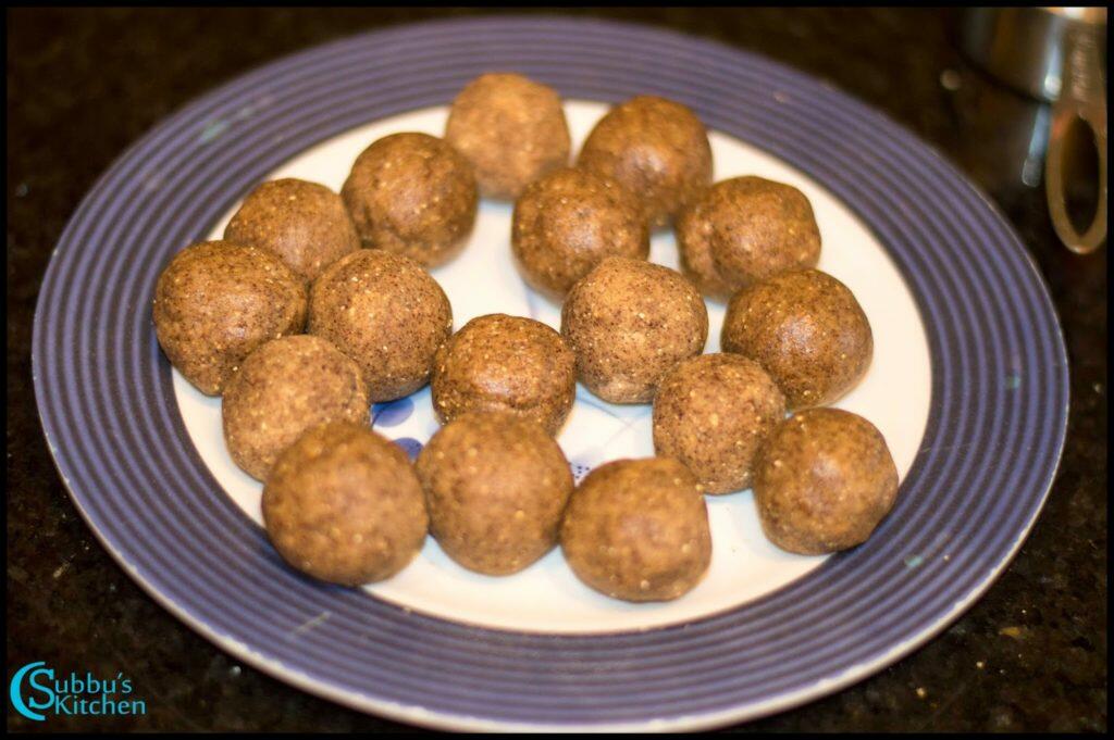 Ragi Ladoo Recipe | Finger Millet and Walnut Jaggery Balls Recipe ...
