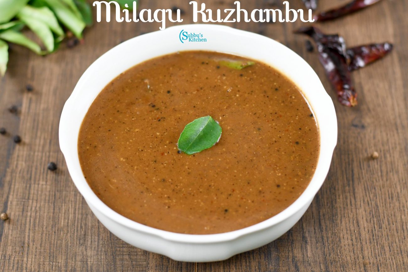 Milagu Kuzhambu - Subbus Kitchen