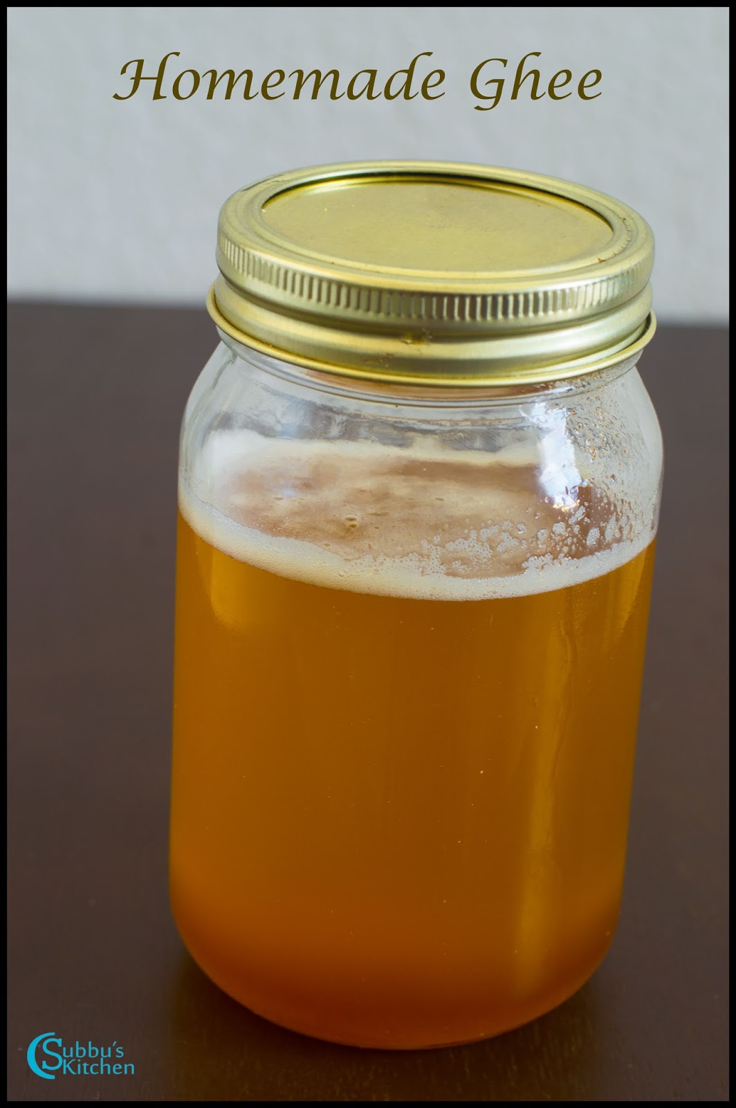 Homemade Ghee | How to make Homemade Ghee - Subbus Kitchen