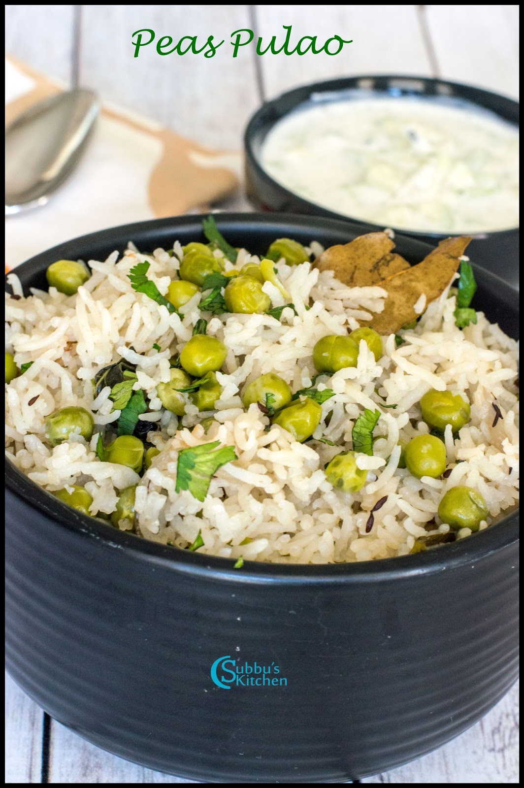 Peas Pulao - Subbus Kitchen