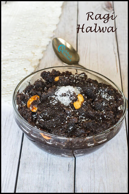 Ragi Halwa Recipe | Kezhvaragu Halwa | Finger Millet Halwa - Subbus Kitchen