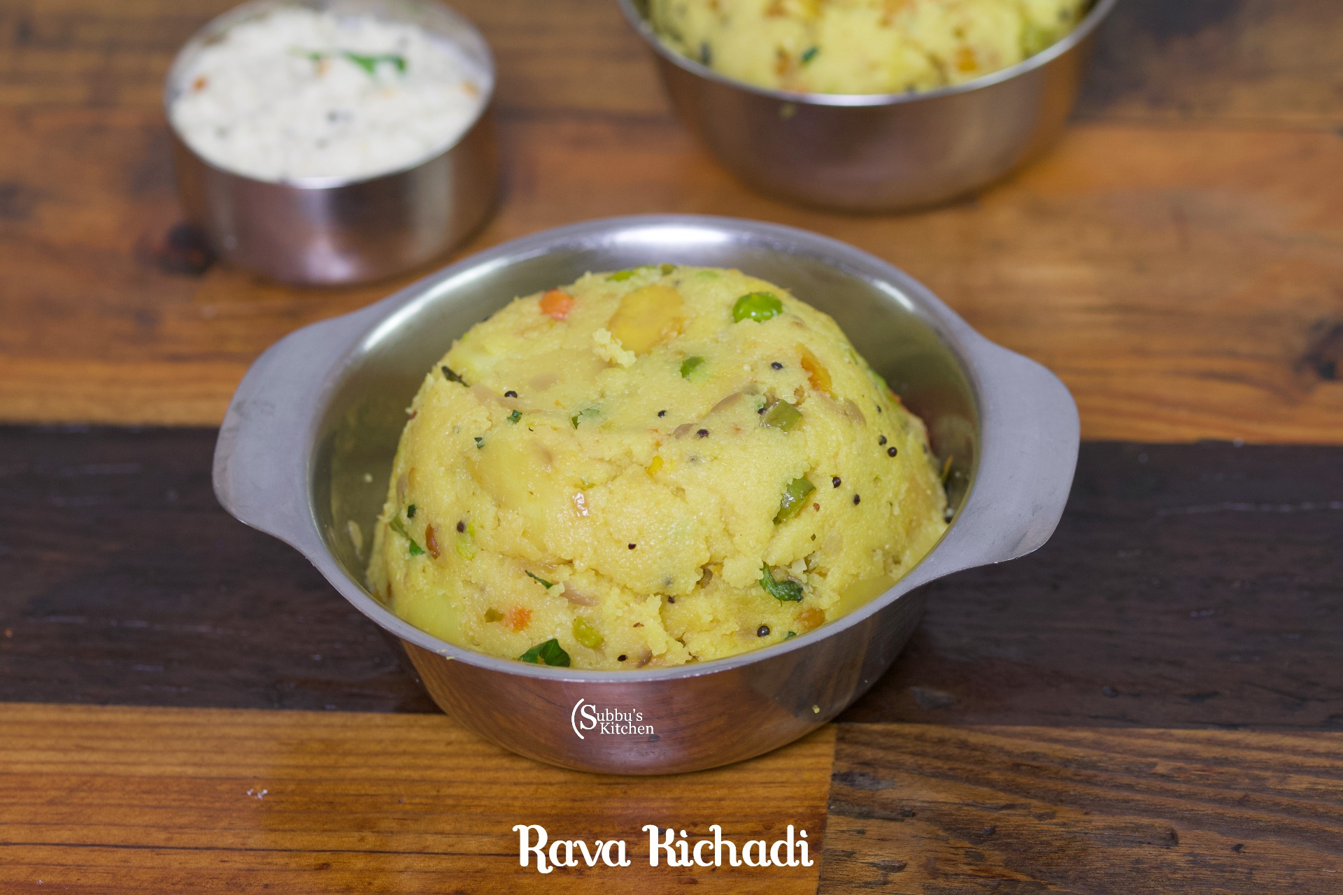 Rava Kichadi Recipe | Sooji (Semolina) Kichadi - Subbus Kitchen