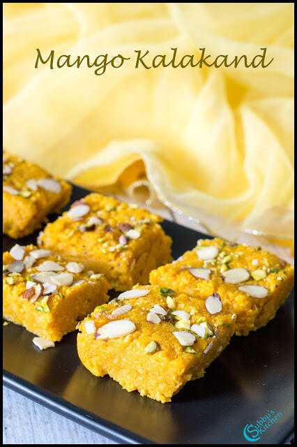 Mango Kalakand Recipe - Subbus Kitchen