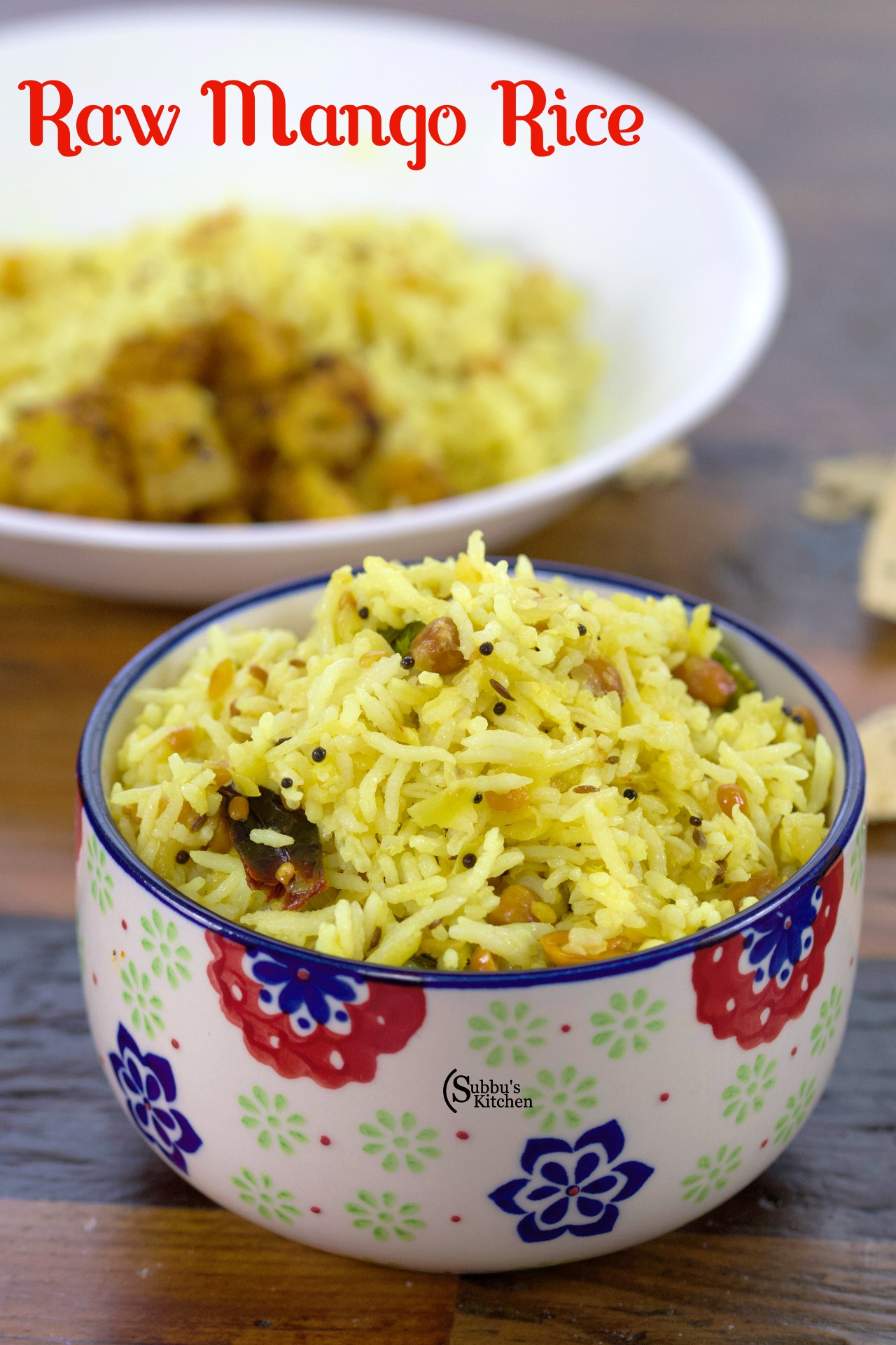 Raw Mango Rice | Mangai Sadam - Subbus Kitchen