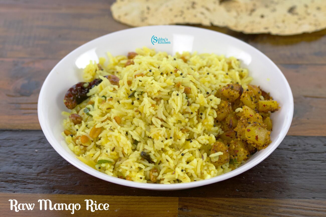 Raw Mango Rice | Mangai Sadam - Subbus Kitchen