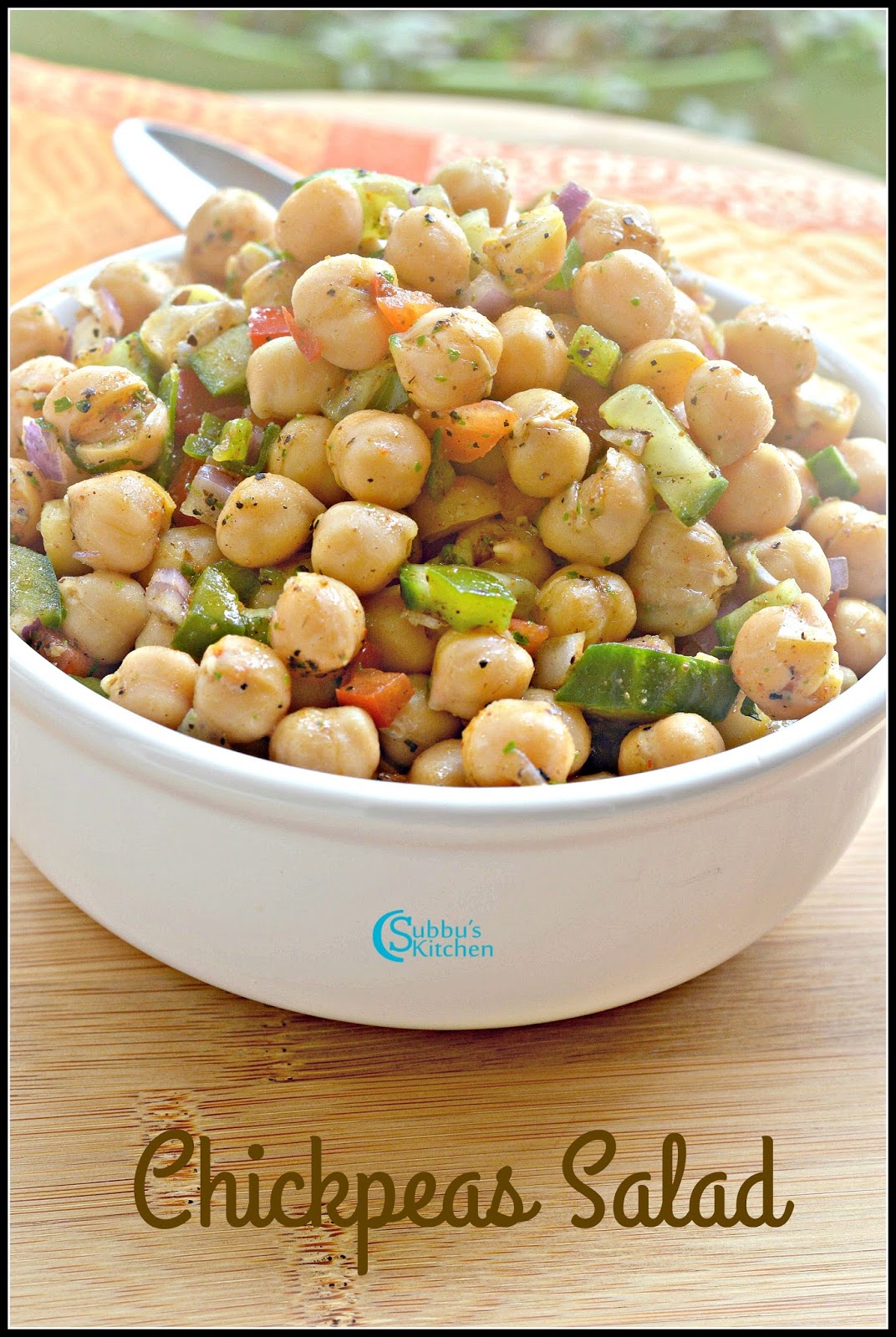ChickPeas Salad Recipe | Chole Salad Recipe - Subbus Kitchen