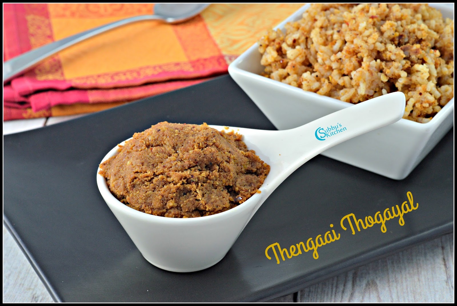 Thengai Thuvayal(Cocunut Thuvayal) | How to make Coconut Thogayal ...
