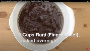 Homemade Sprouted Ragi Powder Recipe | Ragi Porridge for Babies ...