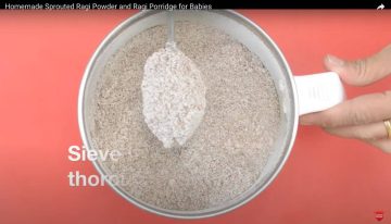 Homemade Sprouted Ragi Powder Recipe | Ragi Porridge for Babies ...
