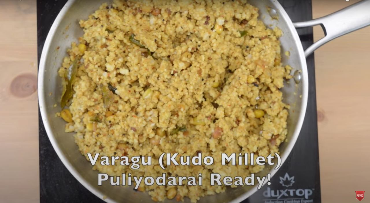 Varagu Arisi Puliyodarai Recipe | Kudo Millet Tamarind Rice - Subbus ...