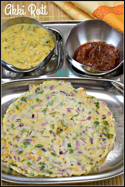 Akki Roti Recipe | Rice Flour Roti Recipe - Subbus Kitchen