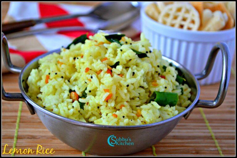 Lemon Rice - Subbus Kitchen