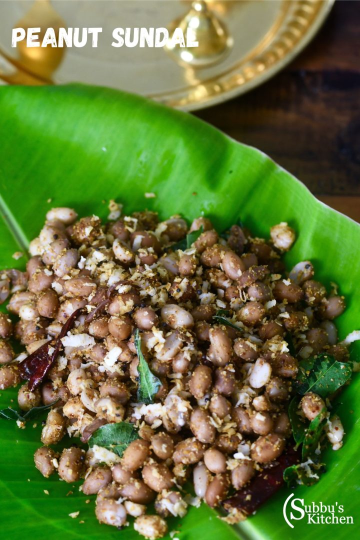 Peanut Sundal | Verkadalai Sundal - Subbus Kitchen