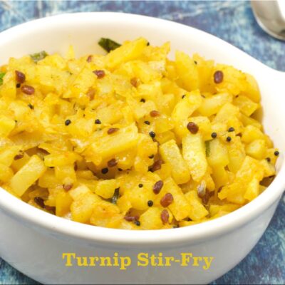 Turnip Stir-Fry | Noolkol Poriyal | Kohlrabi Curry Recipe - Subbus Kitchen