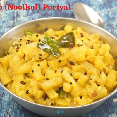 Turnip Stir-Fry | Noolkol Poriyal | Kohlrabi Curry Recipe - Subbus Kitchen