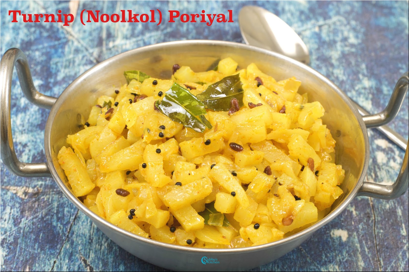 Turnip Stir-Fry | Noolkol Poriyal | Kohlrabi Curry Recipe - Subbus Kitchen