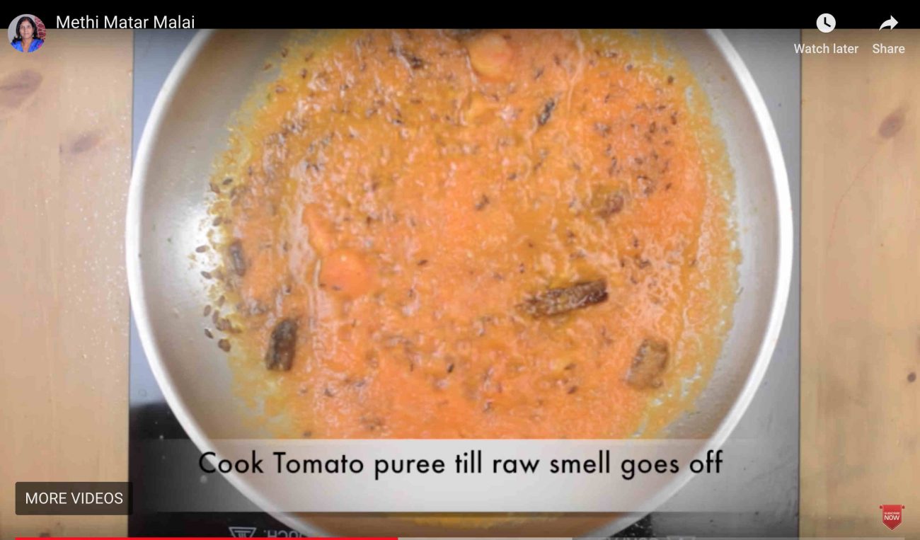 Methi Matar Malai Recipe | Fenugreek Green Peas Curry - Subbus Kitchen