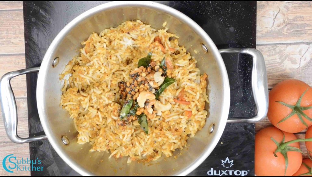 Tomato Rice (No Onion – No Garlic) Recipe - Subbus Kitchen