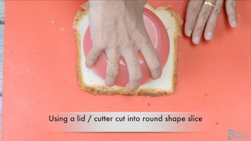 Bread Pizza Cups - Subbus Kitchen