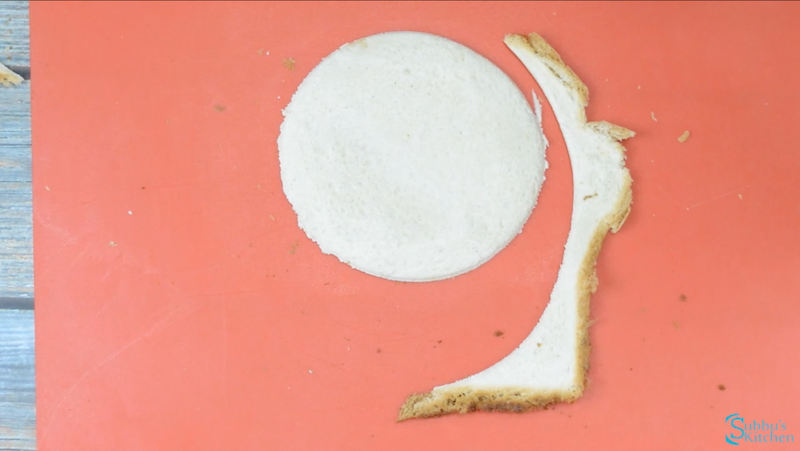 Bread Pizza Cups - Subbus Kitchen