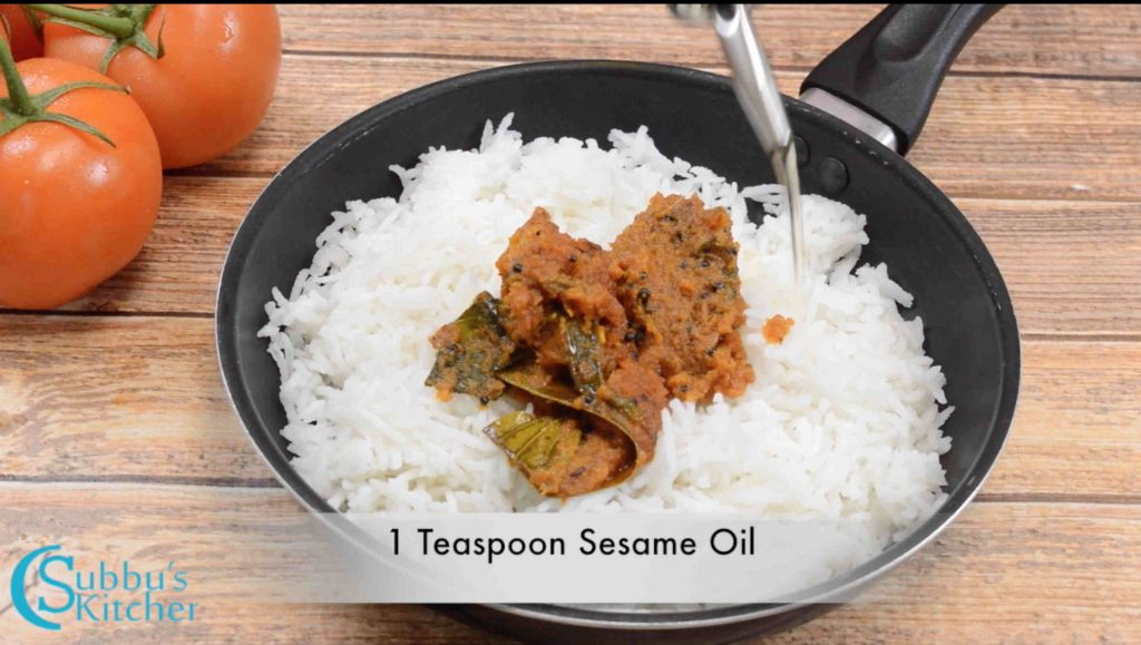 Tomato Rice using Thokku (Tomato Onion Masala) - Subbus Kitchen