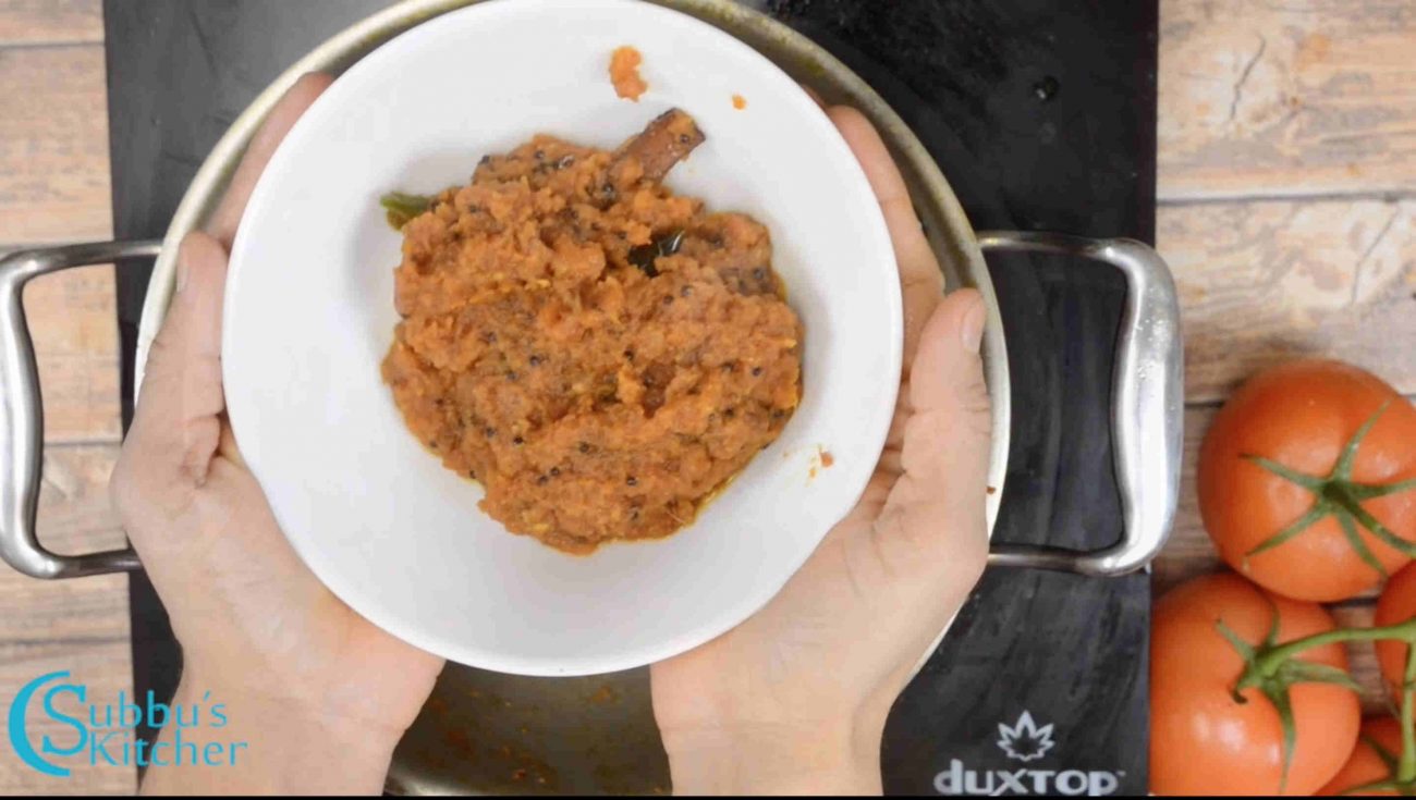 Tomato Rice using Thokku (Tomato Onion Masala) - Subbus Kitchen