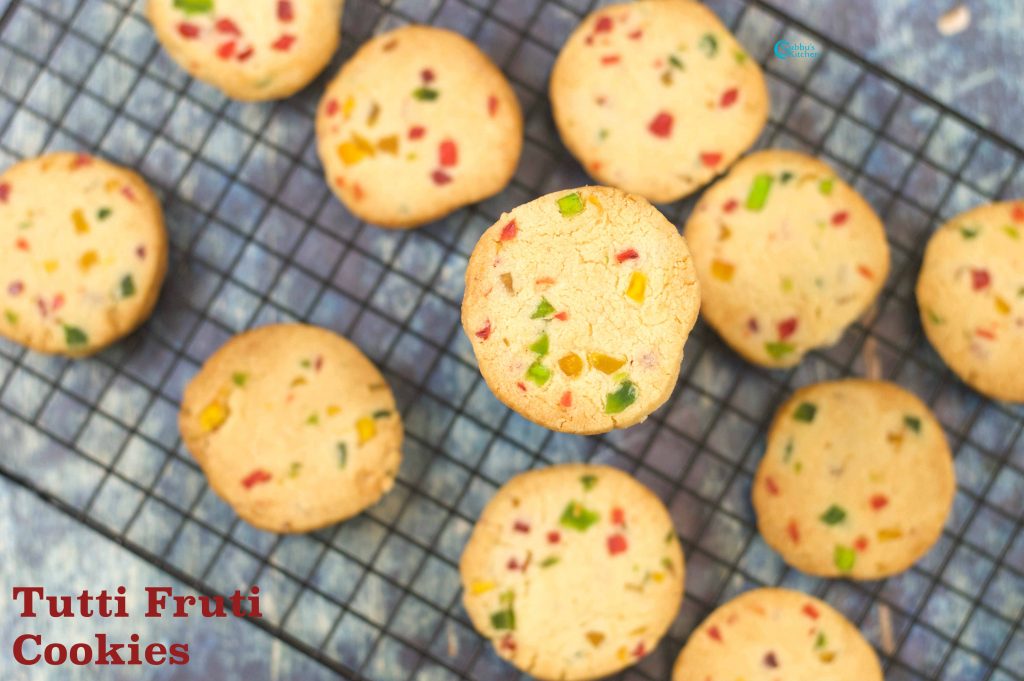 Tutti Frutti Biscuits in Pressure Cooker | Karachi Biscuits | Fruit ...