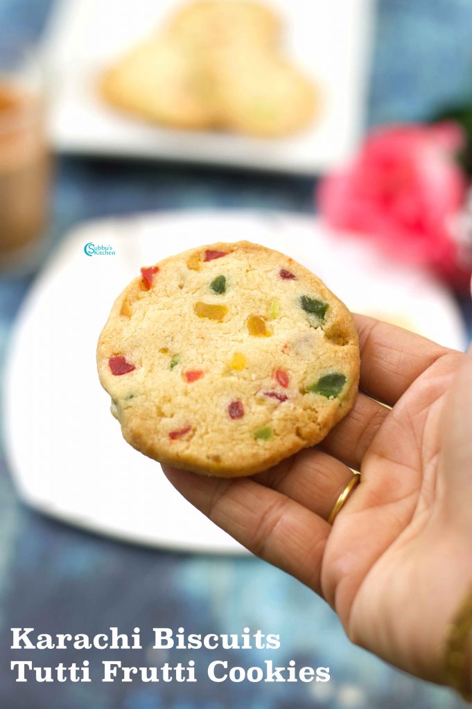 Tutti Frutti Biscuits in Pressure Cooker | Karachi Biscuits | Fruit ...