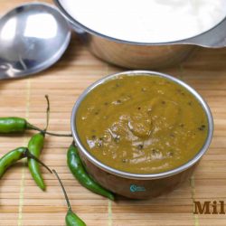 Puli Milagai | Green Chili Chutney - Subbus Kitchen