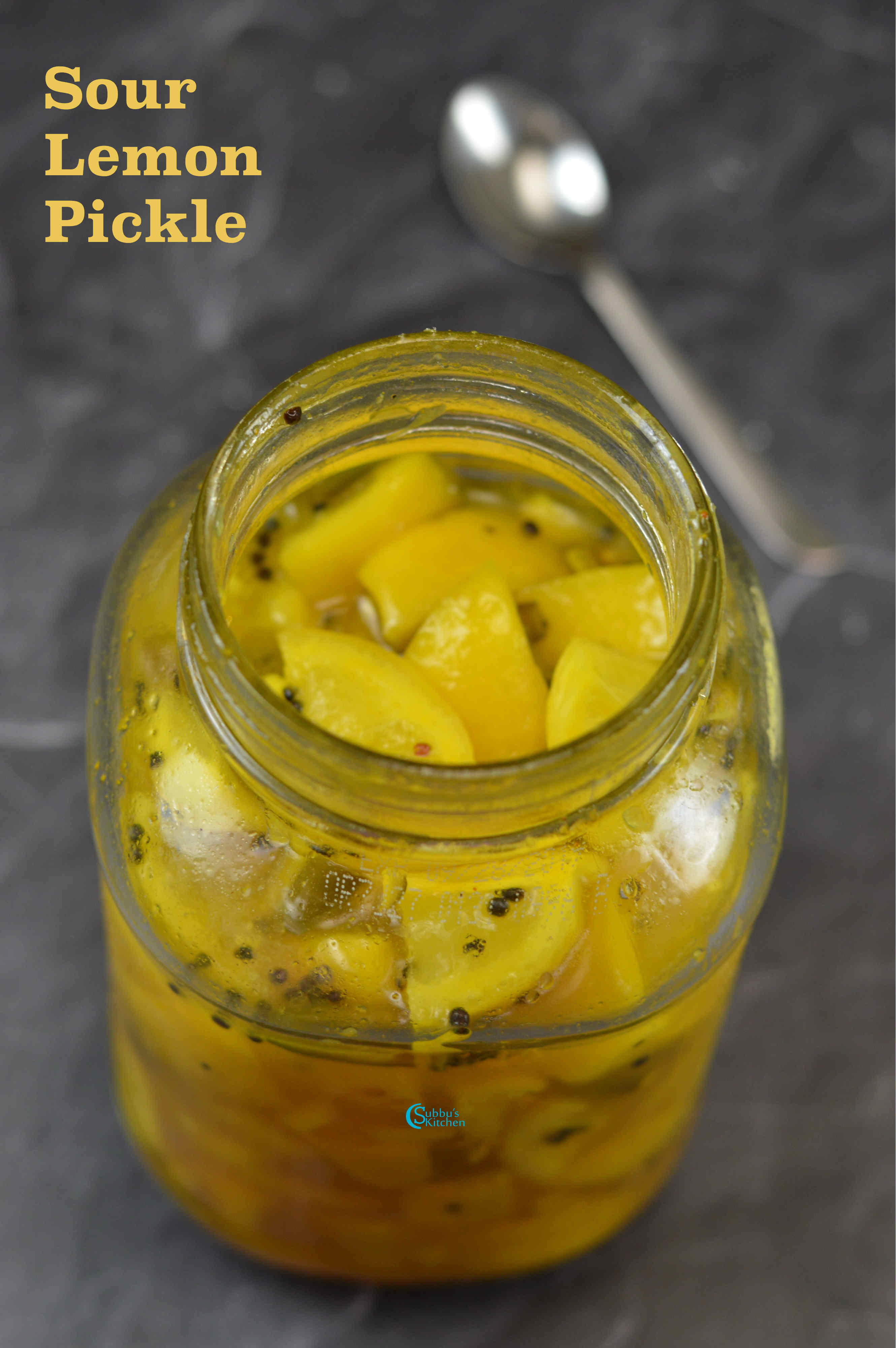 Neer Elumichai Oorugai | Sour Lemon with Green Chili Pickle - Subbus ...