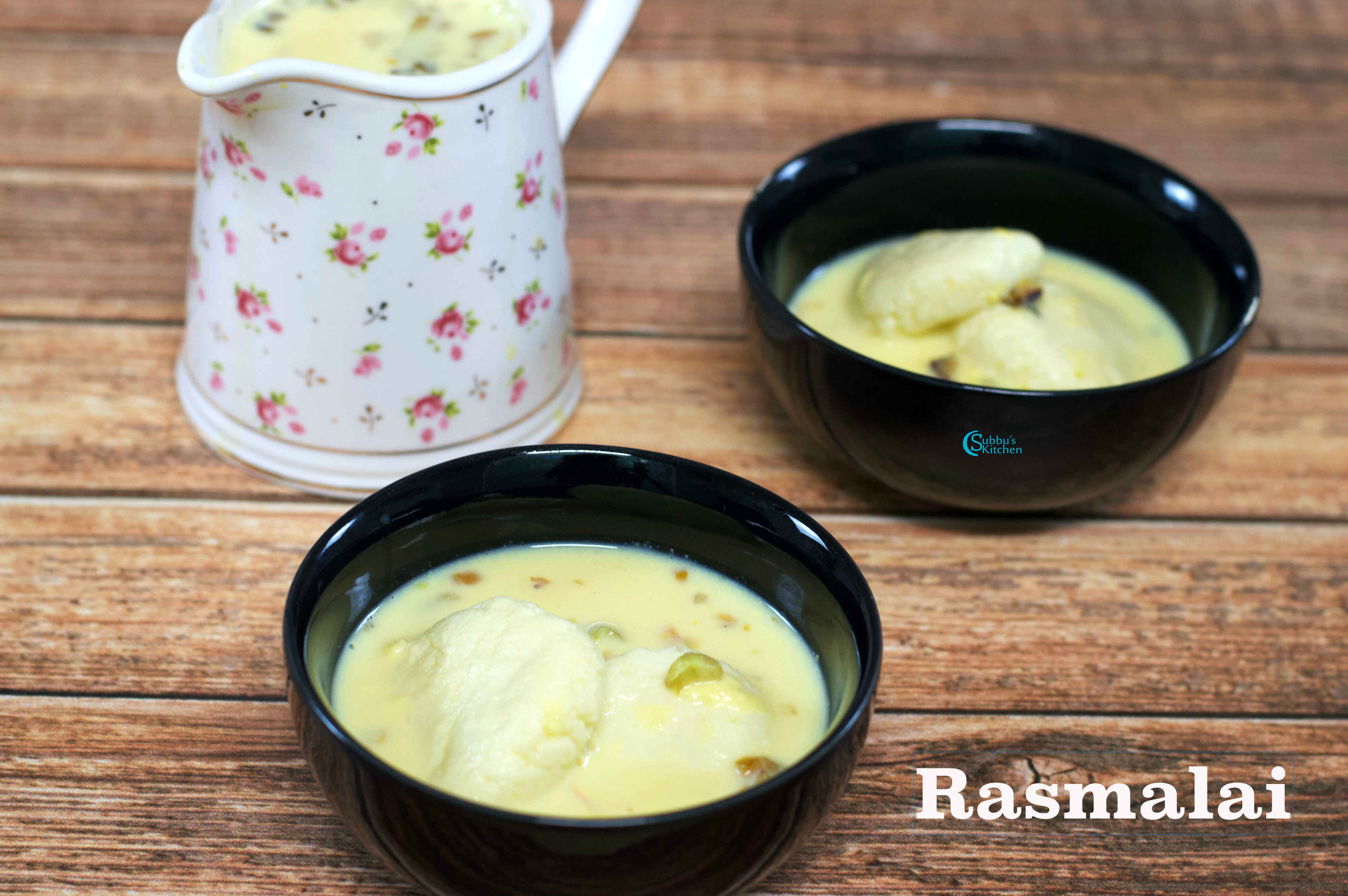 Rasmalai Recipe - Subbus Kitchen