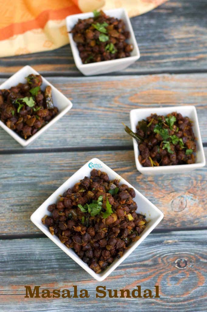 Masala Sundal Recipe - Subbus Kitchen