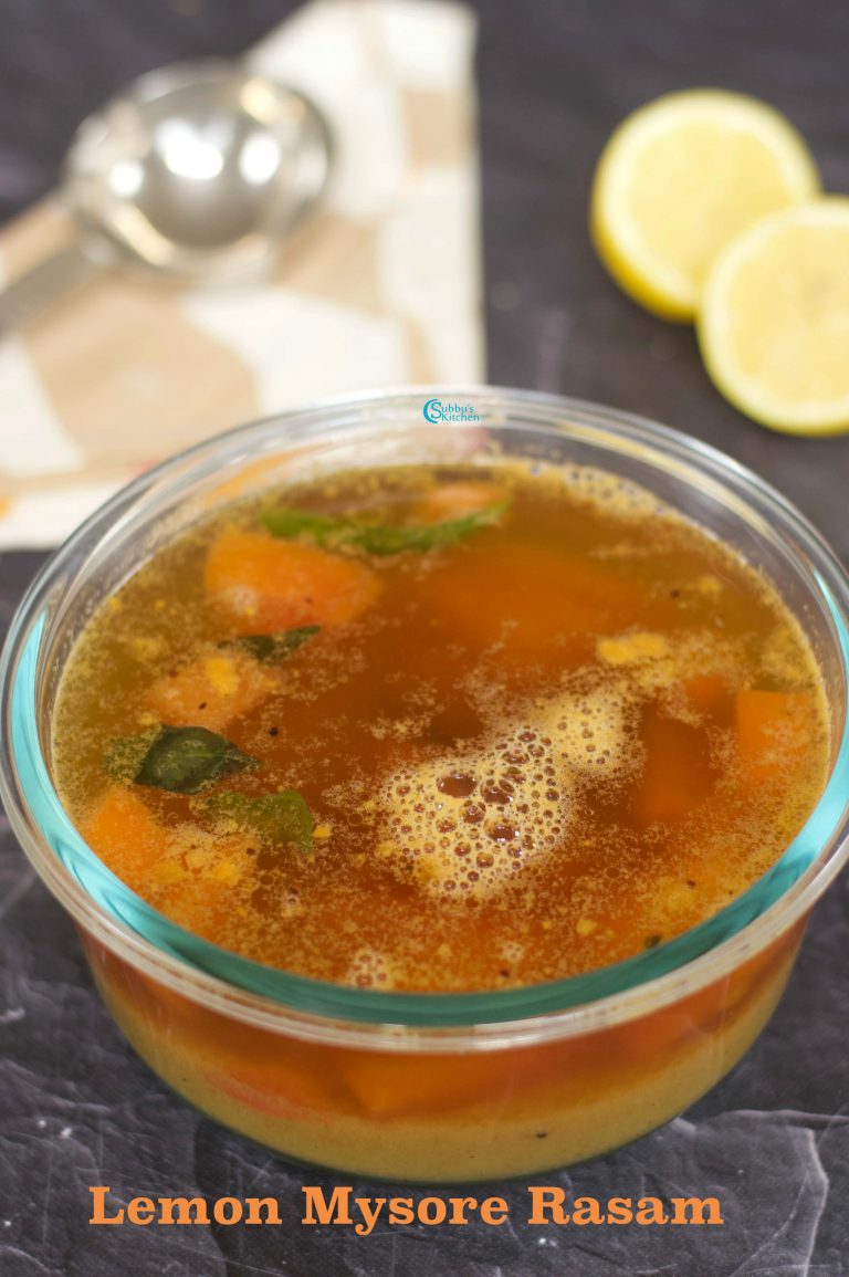 Lemon Mysore Rasam - Subbus Kitchen