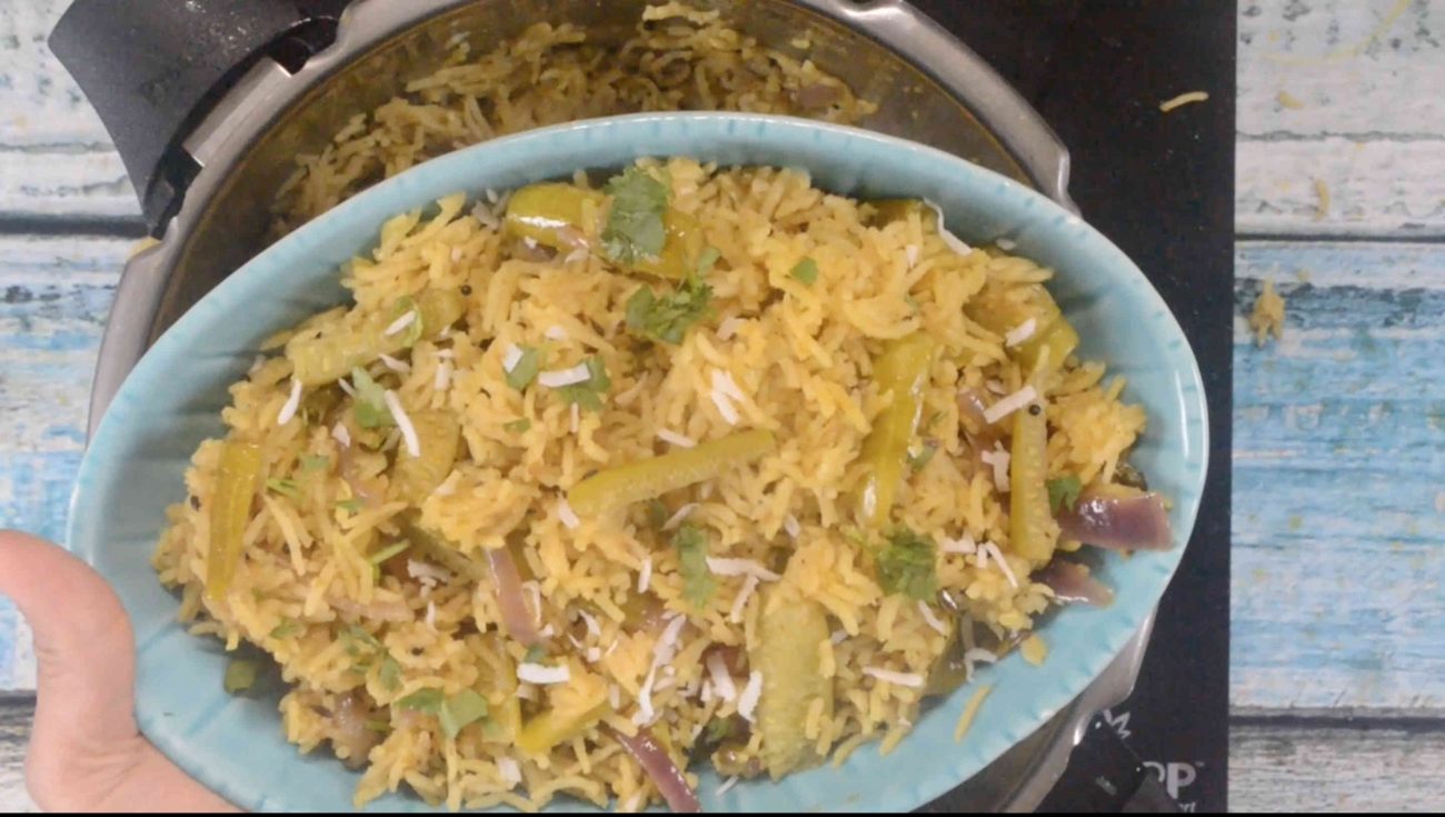 Tendli Rice | Ivy Gourd Rice | Kovakkai Rice - Subbus Kitchen
