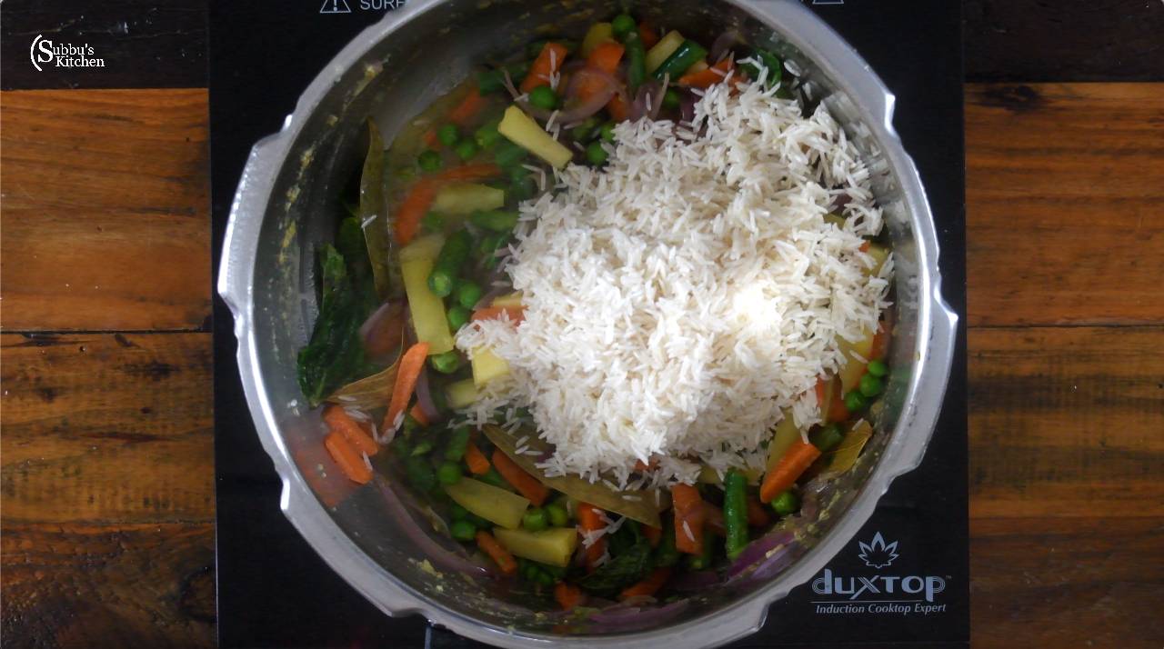 Brinji Rice Recipe | Vegetable Brinji Rice Recipe - Subbus Kitchen