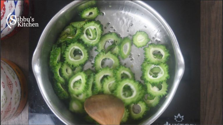 Pakarkaai Pitlai | Bitter gourd Pitlai | Pavakkai Pitlai - Subbus Kitchen