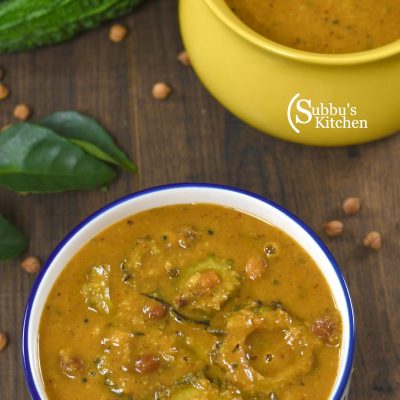 Pakarkaai Pitlai | Bitter gourd Pitlai | Pavakkai Pitlai - Subbus Kitchen