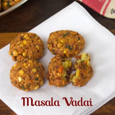 Masal Vadai | Masala Vada - Subbus Kitchen