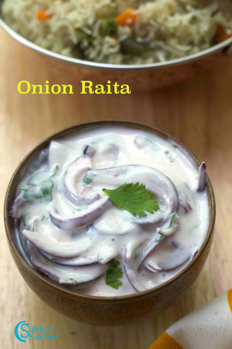 Onion Raita | Vengaya Thayir Pachadi - Subbus Kitchen