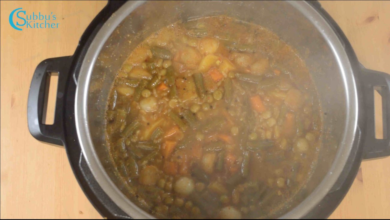 Instant Pot Bisibelabath | Bisibelabath Recipe - Subbus Kitchen