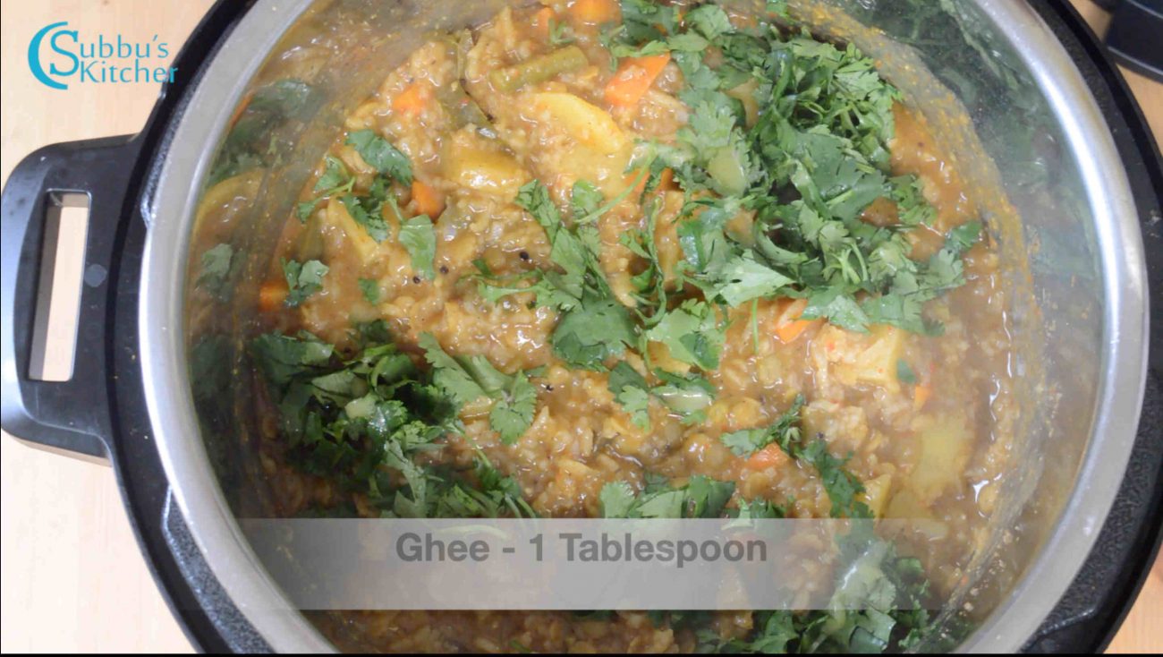 Instant Pot Bisibelabath | Bisibelabath Recipe - Subbus Kitchen