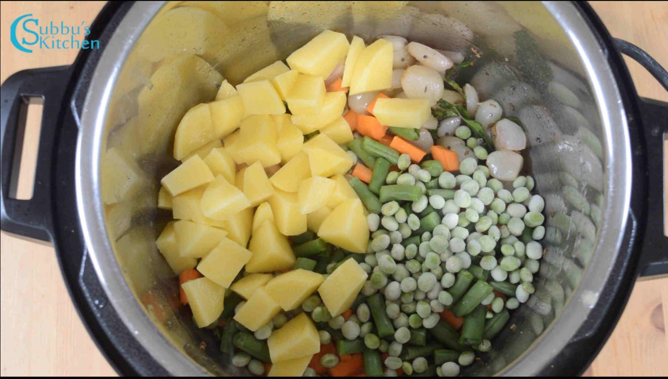 Instant Pot Bisibelabath | Bisibelabath Recipe - Subbus Kitchen