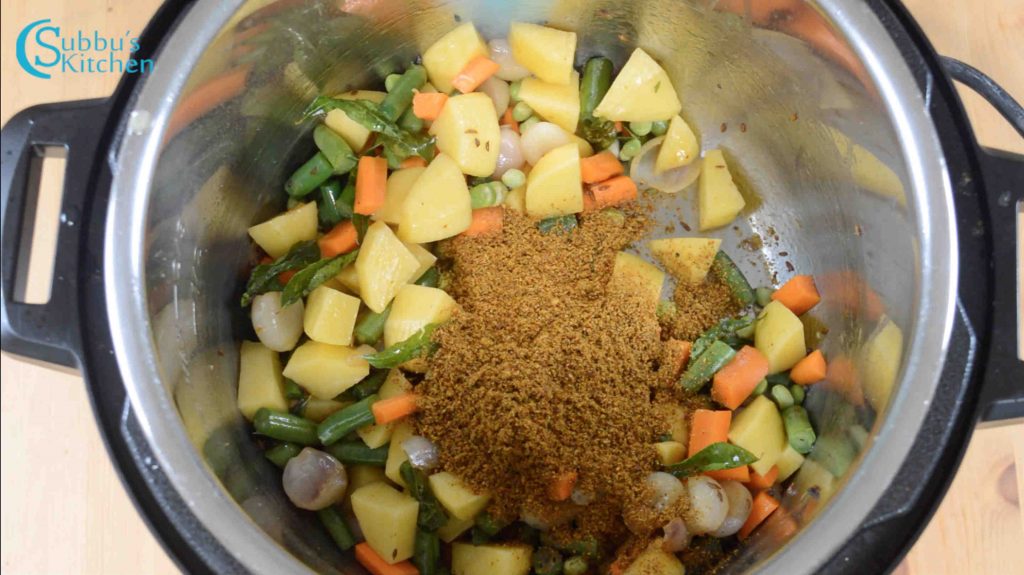 Instant Pot Bisibelabath | Bisibelabath Recipe - Subbus Kitchen