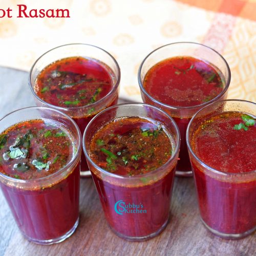 Beetroot Rasam Recipe - Subbus Kitchen