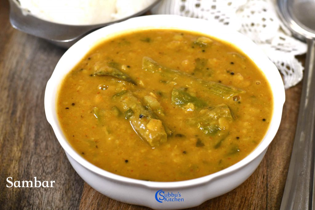 Sambar Recipe | How to make Sambar - Subbus Kitchen