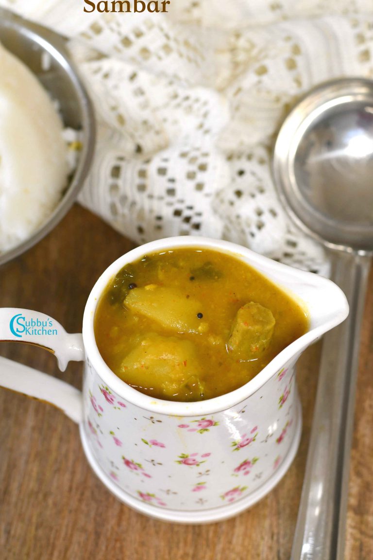 Sambar Recipe | How to make Sambar - Subbus Kitchen