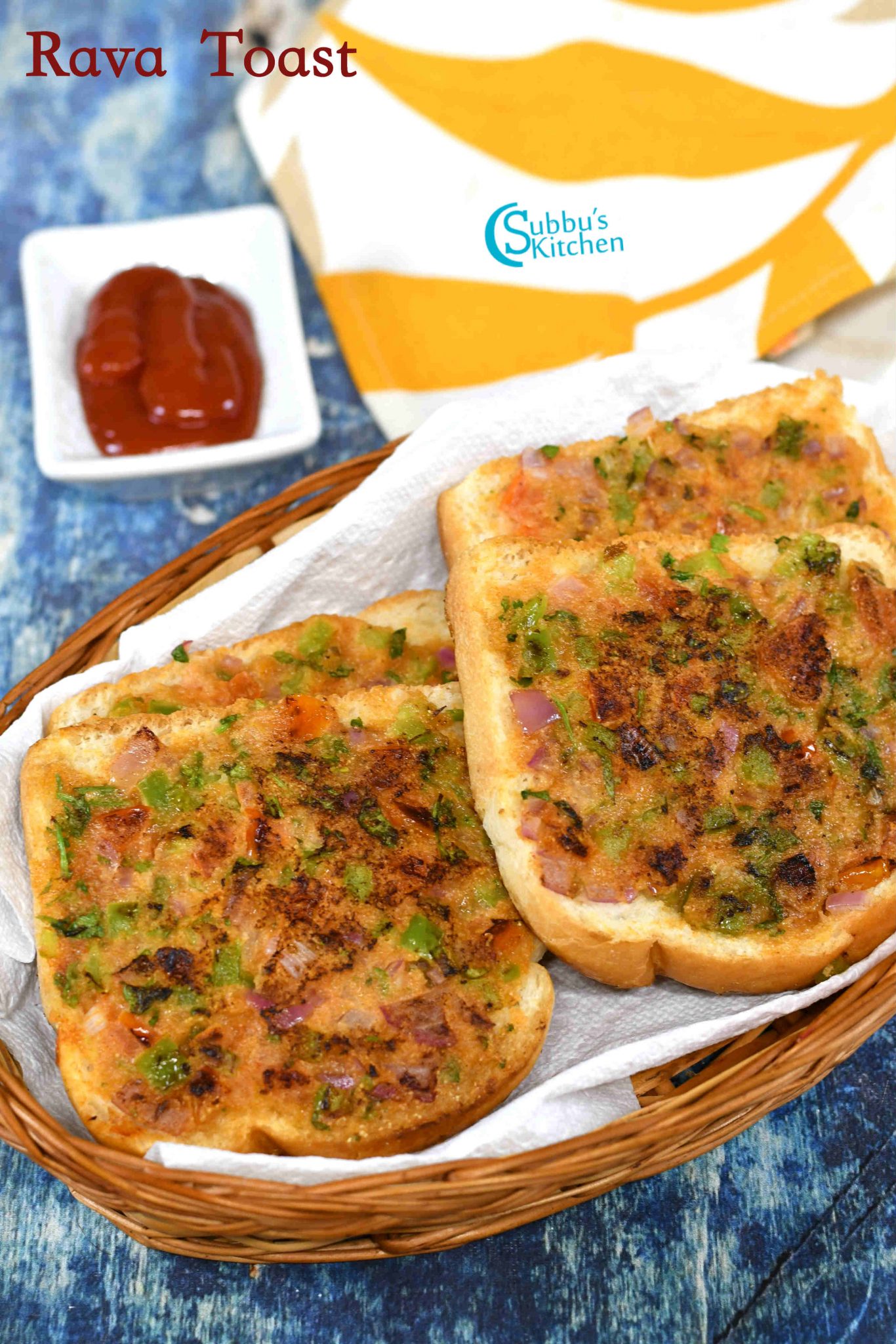 Rava Toast Recipe | Sooji Toast Recipe - Subbus Kitchen