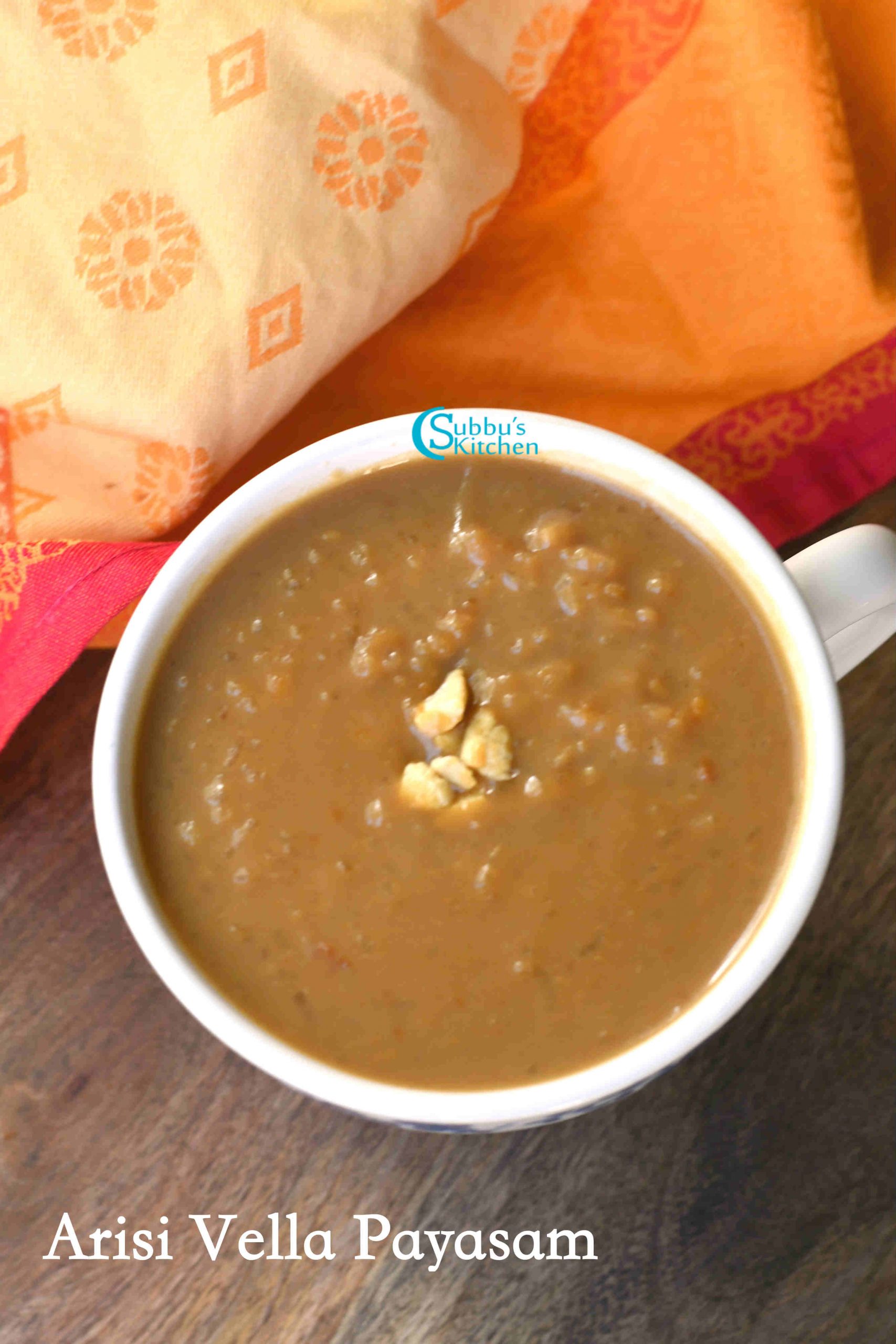 Arisi Paruppu Payasam - Subbus Kitchen