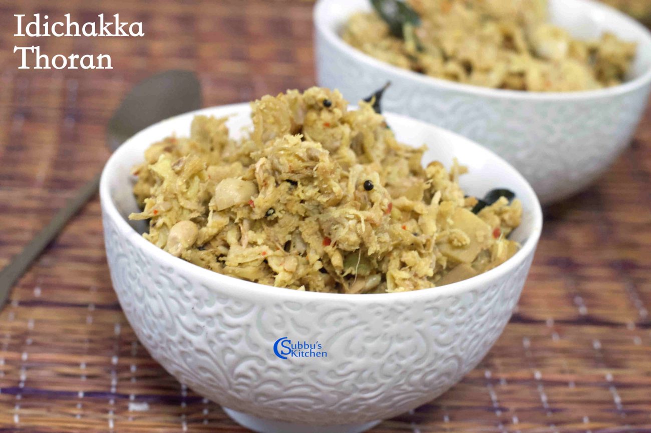 Idichakka Thoran (Raw Jackfruit Stir Fry) - Subbus Kitchen